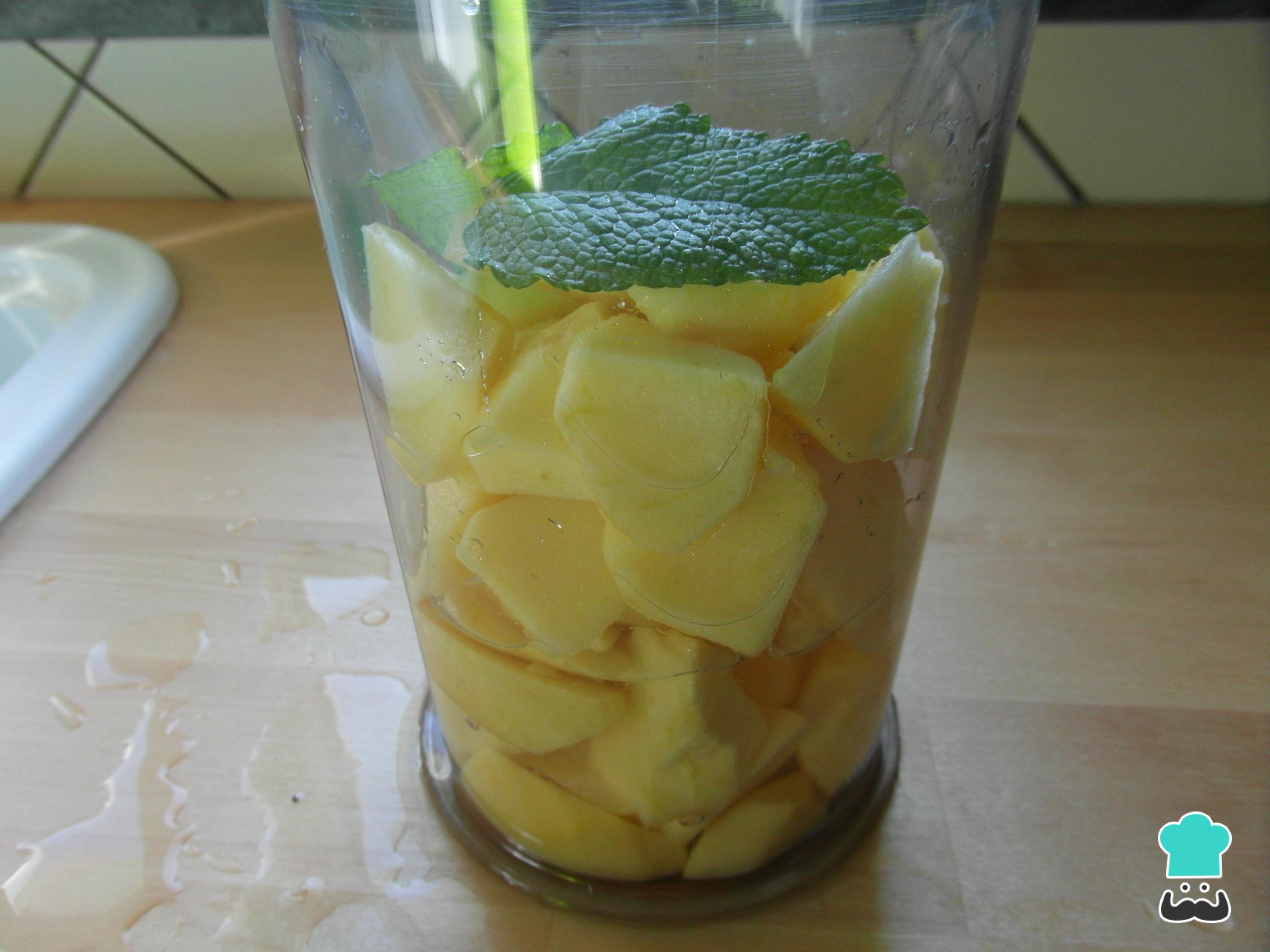 Suco De Ma E Hortel F Cil