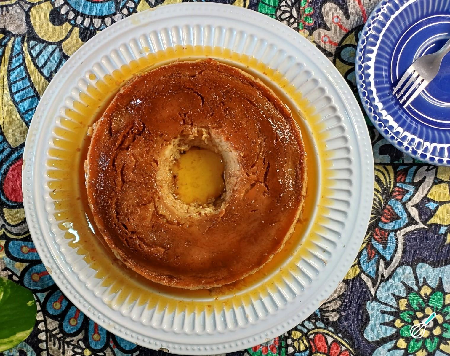 Pudim na air fryer passo a passo facílimo