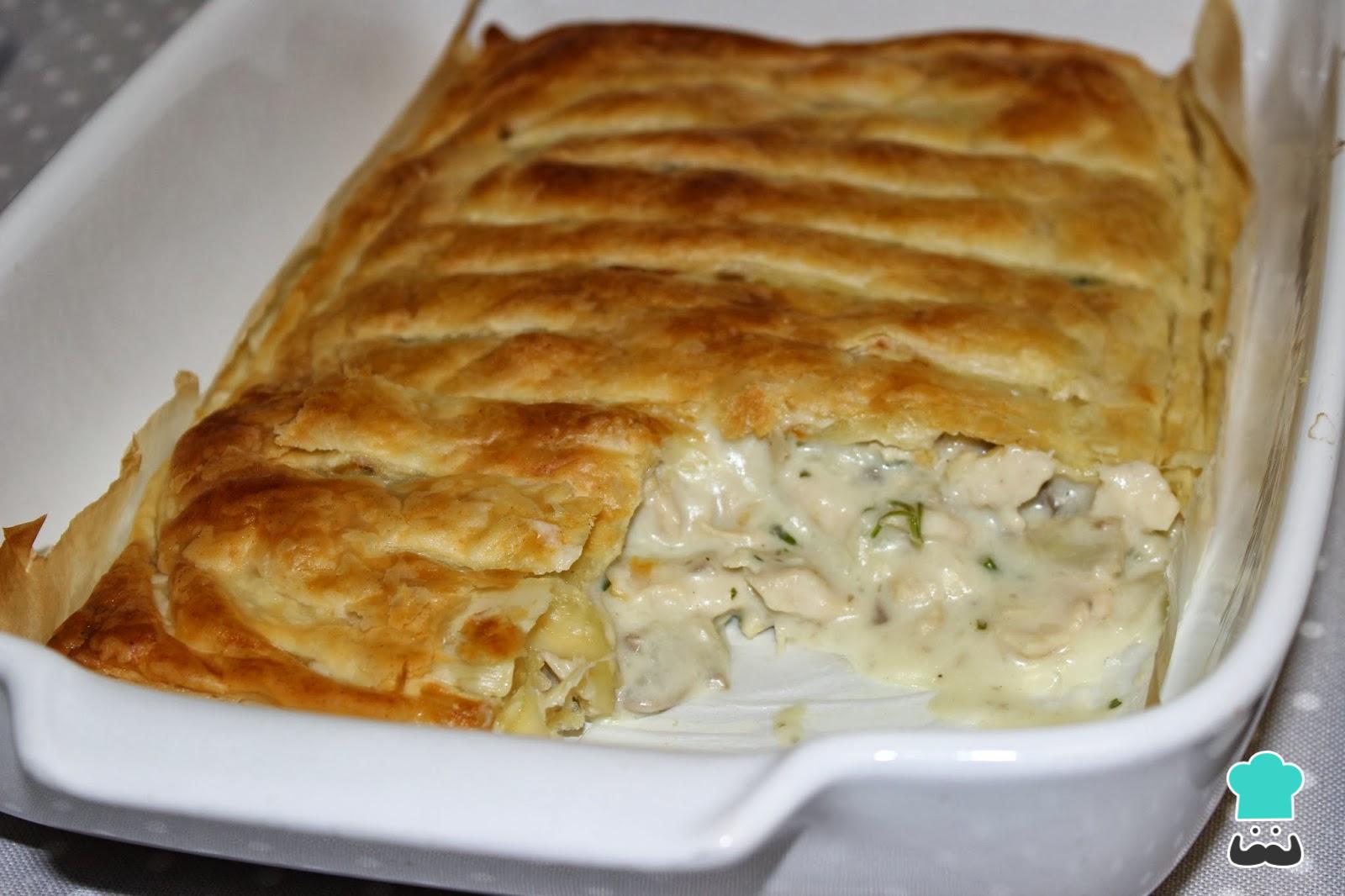 Folhado de frango fácil