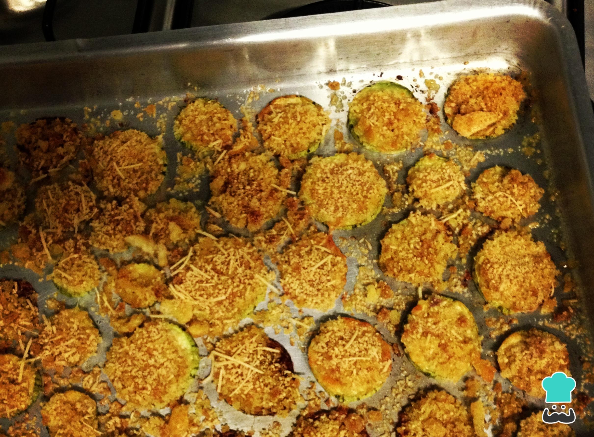 Abobrinha à milanesa assada Fácil